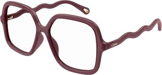 Chlo&eacute; Femme, Accessoires, Violet, Taille: 54 MM Lunettes &agrave; monture carr&eacute;e en ac&eacute;tate
