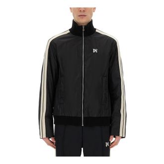 Palm Angels Monogram Padded Track Jkt - - Sweatshirts & Hoodies - Herren - Schwarzk - M