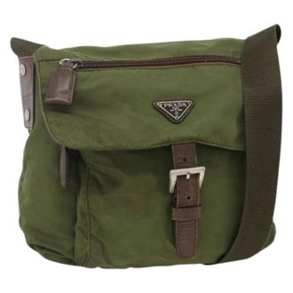 Prada Sac bandouli&egrave;re vintage Pre-owned - Femme - Pre-owned - Vert - Taille: ONE Size