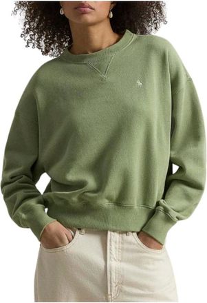 Polo Ralph Lauren Femme, Sweatshirts et sweats &agrave; capuche, Vert, Taille: 38 FR Knit SweaT-shirt