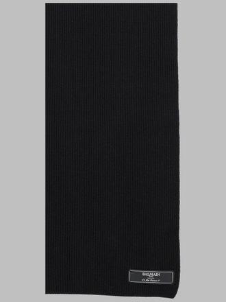 Balmain Merino Wool Scarf - Black