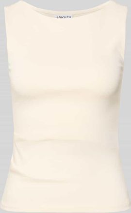 Jake*s Casual Top mit breiten Tr&auml;gern und Rundhalsausschnitt