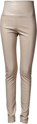 Generic Legging en cuir synth&eacute;tique pour femme - Effet mouill&eacute; - Pantalon de yoga extensible pour femme - Taille haute - Pantalon en cuir doux doubl&eacute; en polai