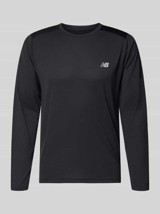 New Balance Funktionsshirt mit Rundhalsausschnitt und Logo