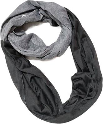 Generico &Eacute;charpe Infinity dhiver - Deux couleurs contrast&eacute;es | &Eacute;charpe chaude avec poche &agrave; fermeture &eacute;clair pour femmes, hommes, femmes, trajets quotidiens, sk