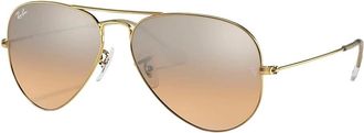 Ray-Ban unisex, Accessoires, Jaune, Taille: 62 MM Rb3025 Aviator Gradient