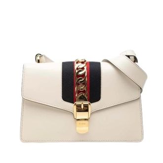 Gucci Sac bandouli&egrave;re Sylvie Pre-owned - Femme - Pre-owned - Beige - Taille: ONE Size