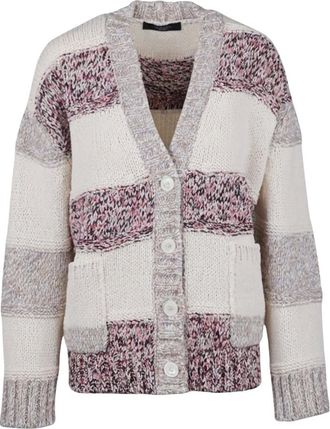 Max Mara Femme, Pulls, Beige, Taille: 38 FR Cardigan Tritone