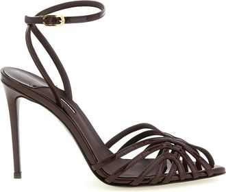 Le Silla Femme, Chaussures, Brun, Taille: 40 EU Embrace Patent Leather Sandal