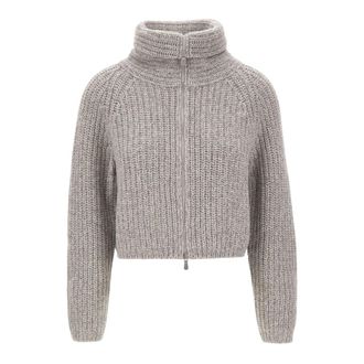 Gran Sasso Zopfmuster-Strickjacke - - Knitwear - Damen - Grau - S