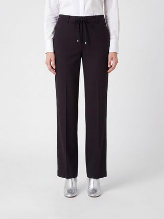 Ermanno Scervino Pantalon droit en jersey avec taille &agrave; cordon de serrage