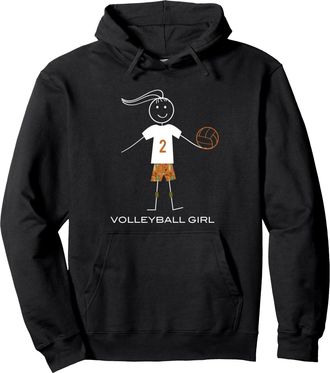 Whyitsme Design Lustige Frauen Volleyball M&auml;dchen Volleyballspieler Pullover Hoodie