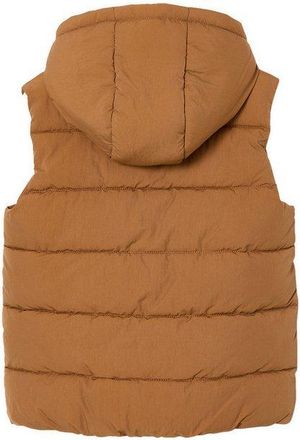 Vertbaudet Steppjacke Steppweste mit Kapuze Jungen, Recycling-Polyester