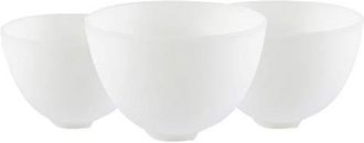 Exceart 3 Pi&egrave;ces Silicone du Visage Bol DIY Visage Bol pour Un Usage Domestique du Visage (Blanc)