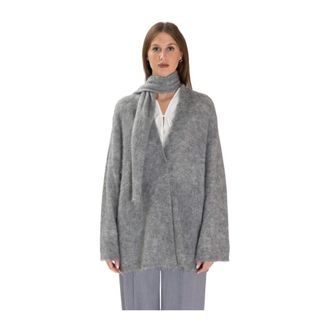 Forte_Forte Damen, Strickwaren, Grau, 2XLGr&ouml;&szlig;e