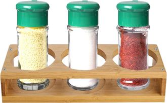 Generico Getr&auml;nketablett aus Holz - Wein-Organizerhalter mit 3 L&ouml;chern f&uuml;r Restaurant oder Apartments f&uuml;r Restaurant, Tisch f&uuml;r zu Hause | elegante Ablageplatt