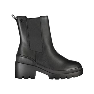 Tommy Hilfiger Elegante Stiefeletten mit seitlichem Gummizug und Logo-Detail - - Shoes - Damen - Schwarzk - 37 EU