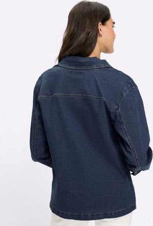 Heine Allwetterjacke Jeans-Jacke Langarm