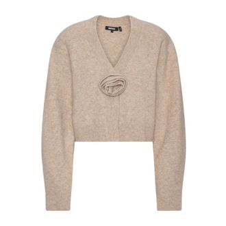 Rotate Rotate Birger Christensen - Cardigans - Femme - Pulls - Beige - Taille: 38 FR