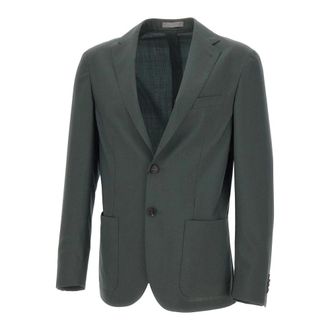 Corneliani Homme, Vestes, Vert, Taille: XL Blazer Whisper