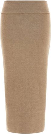 Jacquemus Femme, Jupes, Beige, Taille: 38 FR La Jupe Maille Doppio