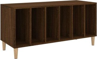vidaXL Vidaxl - Plattenschrank Braun Eichen-Optik 100x38x48 cm Holzwerkstoff