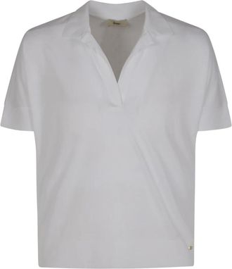 Herno Femme, Tops, Blanc, Taille: 46 FR Polo en jersey