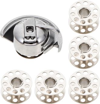 BESTONZON Generisch N&auml;hmaschinenspulenkapsel Satz aus Edelstahl Langlebiges N&auml;hmaschinenzubeh&ouml;r Kompatibel mit Alten Haushaltsn&auml;hmaschinen Einfach zu Montieren 