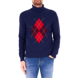 Ballantyne Pull &agrave; col montant - Homme - Pulls - Bleu - Taille: 2XL