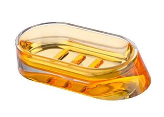 WENKO 20238100 Seifenablage Paradise Orange - Acryl, 14.2 x 4 x 7.3 cm, orange