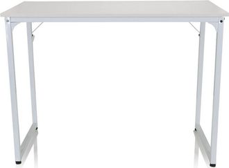 hjh OFFICE [NEUWERTIG] B-Ware Hjh Office Schreibtisch Tisch Arbeitsplatz Weiß Workspace I 100x50 Home Office