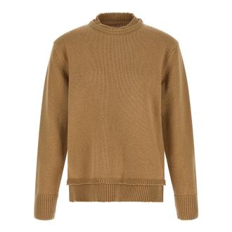 Maison Margiela Elbow Patch Sweater - - Knitwear - Herren - Beige - L