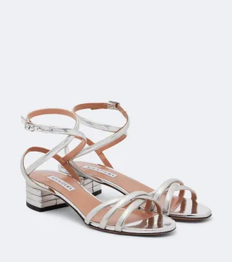 Aquazzura Sandales Heatwave &agrave; finitions en cuir