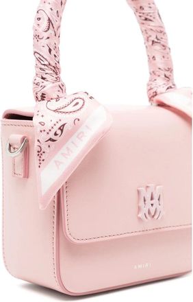 Amiri Nappa Leather Foldover Shoulder Bag - Pink