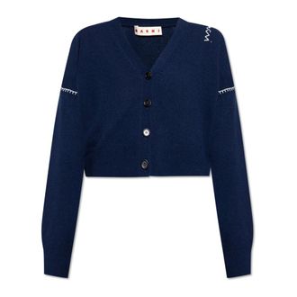 Marni Femme, Pulls, Bleu, Taille: 34 FR Cardigan Court