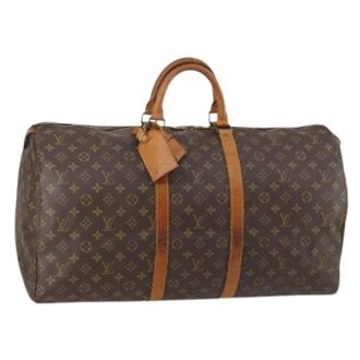 Louis Vuitton Sac Week-end Vintage en Toile Pre-owned - Femme - Pre-owned - Brun - Taille: ONE Size