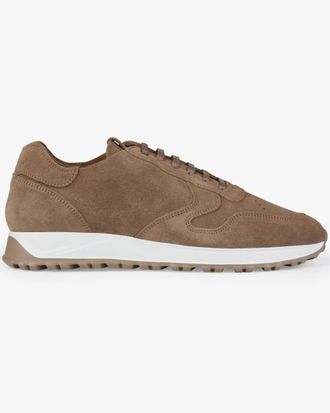 Profuomo Leichter Runner-Sneaker aus Veloursleder in