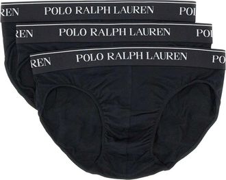 Polo Ralph Lauren Homme, Sous-v&ecirc;tements, Noir, Taille: M Core Replen Tripack Slips en Coton Stretch
