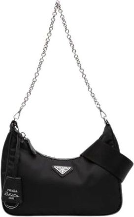 Prada Sac bandouli&egrave;re Re-Edition 2005 doccasion - Femme - Pre-owned - Noir - Taille: ONE Size