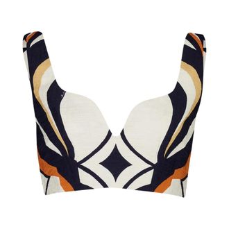 La DoubleJ Baia Crop Top - - Tops - Damen - Mehrfarbig - L