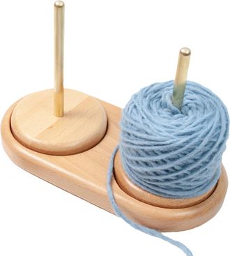 Generic Fadenhalter mit Drehmechanismus aus Metall, Fadenhalter für hochwertiges Stricken, rotierende Achse für gleichmäßiges Verlaufen des Garns, ideal zum H