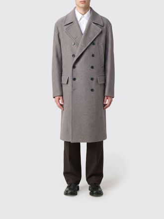 Dries Van Noten Langer Zweireiher-Mantel aus Wollmischung mit lockerer Passform