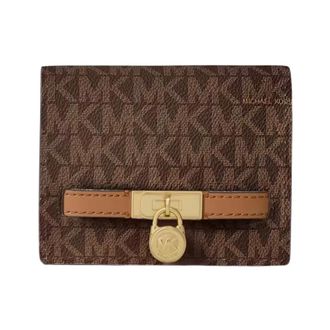 Michael Kors Hamilton Moderne kleines kompaktes Bifold-Portemonnaie - - Accessories - Damen - Braun - ONE SIZE