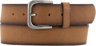 Lindenmann Herren Gürtel braun Leder geprägt