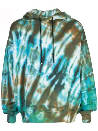 Amiri sweat &agrave; capuche &agrave; imprim&eacute; tie-dye - Vert