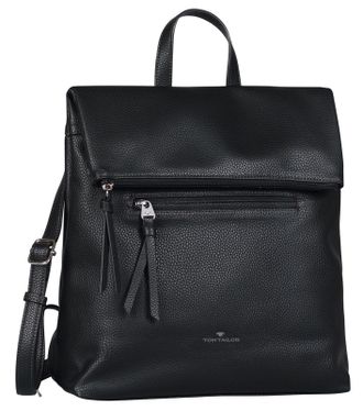 Tom Tailor Tinna Damen City Rucksack Backpack, 12 L Schwarz