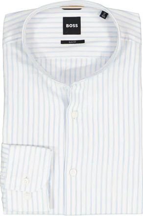 HUGO BOSS Herren Hemd blau Baumwolle