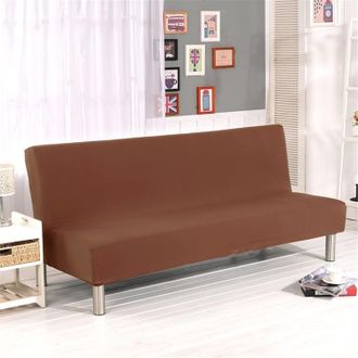 Generic Einfarbig Sofabett&uuml;berzug Polyester Spandex Stretch Futon Schutzh&uuml;lle Protector Elastisch Vollklappbar Couch Sofa Shield Klappcouch Ohne Armlehnen Ant