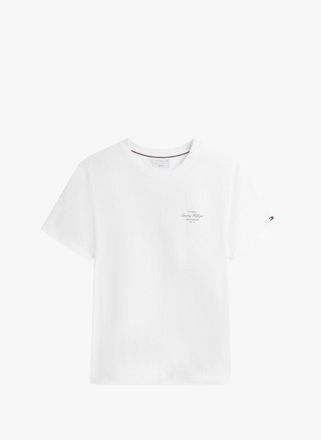 Tommy Hilfiger T-shirt droit imprim&eacute; en coton