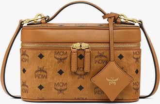 MCM Aren Kosmetiktasche aus Visetos-Leder-Mix